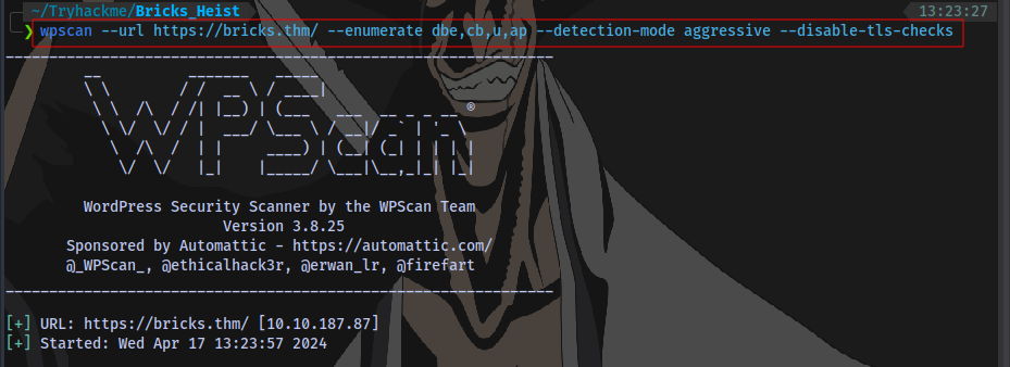 TryHack3M: Bricks Heist | deusx:~#